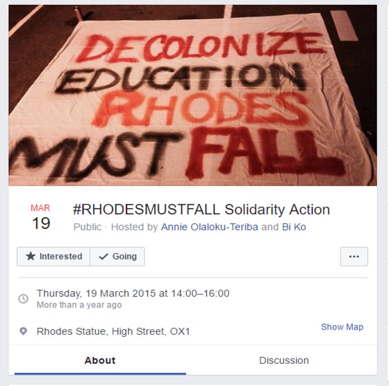 19/03/15: #RHODESMUSTFALL Solidarity Action on Oxford High Street – The ...
