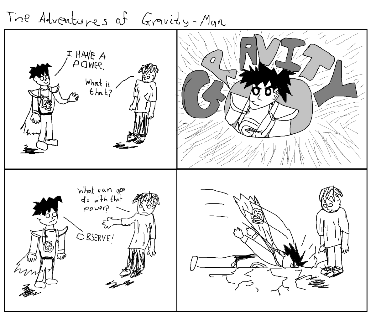The Adventures of Gravity-Man – The Poor Print