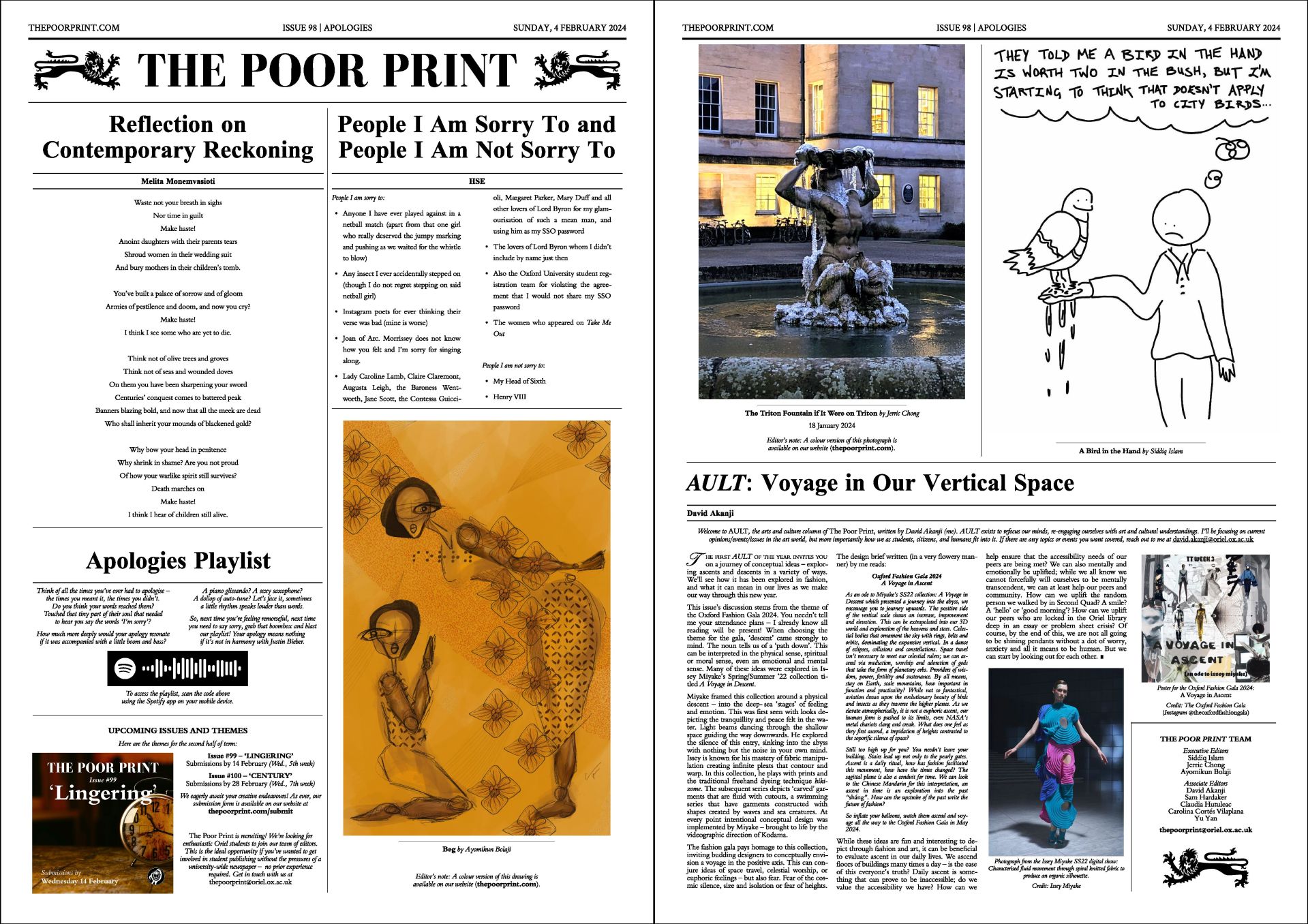 Issue #98 – Apologies – The Poor Print